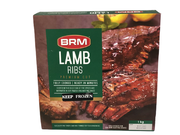 BRM - Lamb Ribs in BBQ Sauce - 1kg | SEYBUSINESS