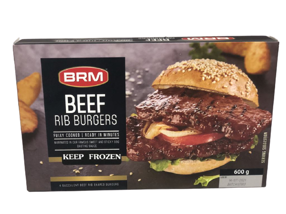BRM - Beef Rib Burger in BBQ Sauce - 600 g | SEYBUSINESS