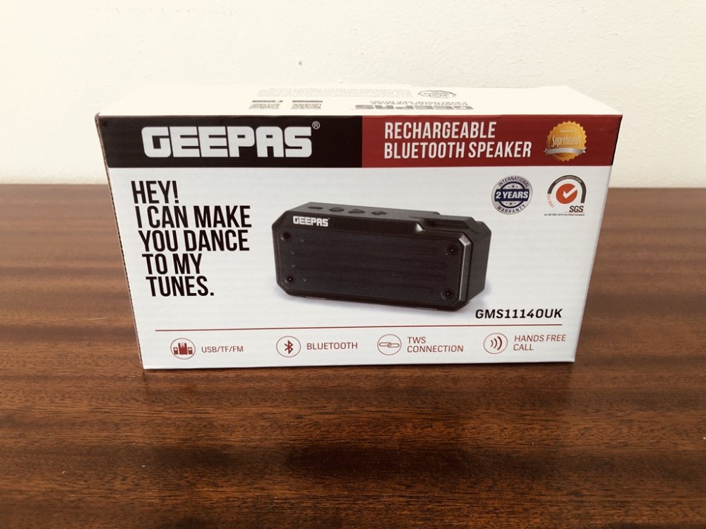 Geepas - Bluetooth speaker Usb/Tf/Fm Tws connection Hands free call ...