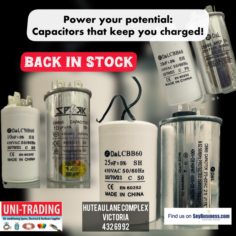 Capacitors back in stock... | SEYBUSINESS